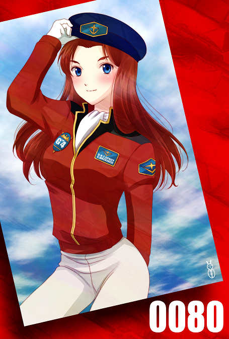 Safebooru - 1girl 80s beret blue eyes christina mackenzie female gloves ...