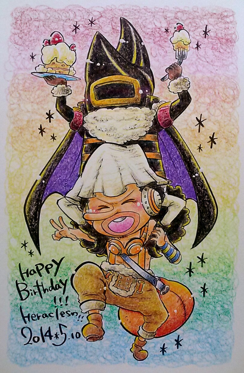 Safebooru - 10s 2014 2boys birthday carrying chibi dessert food ...