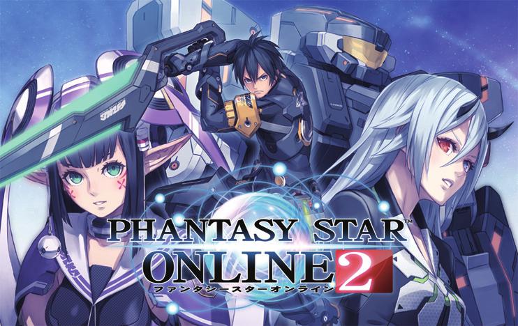 Safebooru - android ash ash (pso2) black hair blue hair cast dewman ...