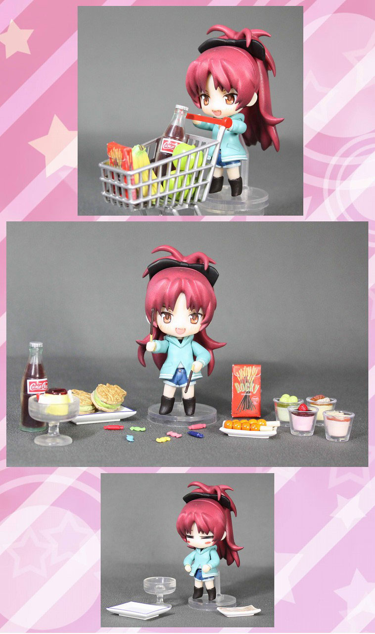 Safebooru - 1girl = = blush stickers chibi coca-cola figure food ...