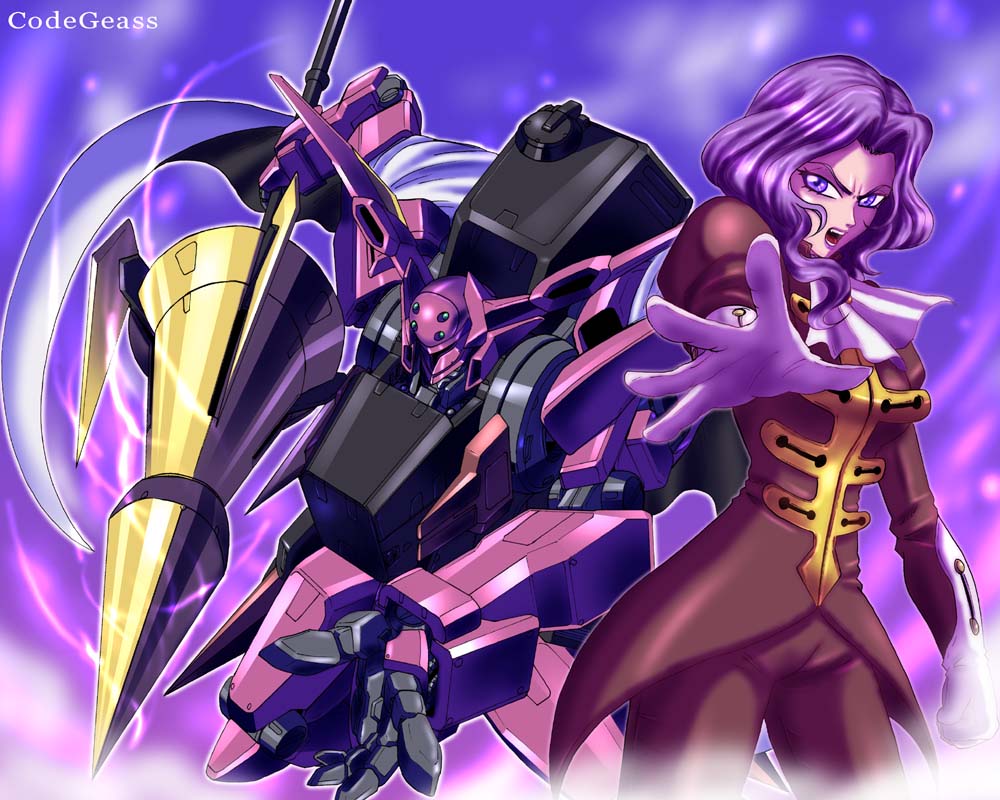 Safebooru - angry code geass cornelia li britannia gloves mecha purple ...