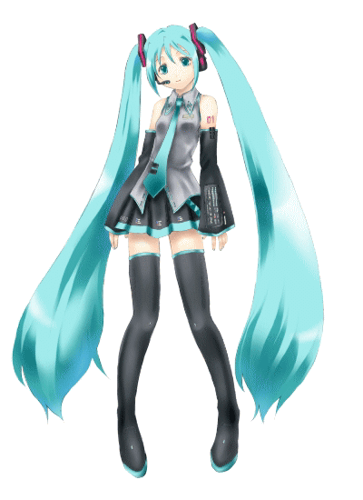 Safebooru - animated animated gif blinking hatsune miku long hair necktie sabamu thigh-highs ...