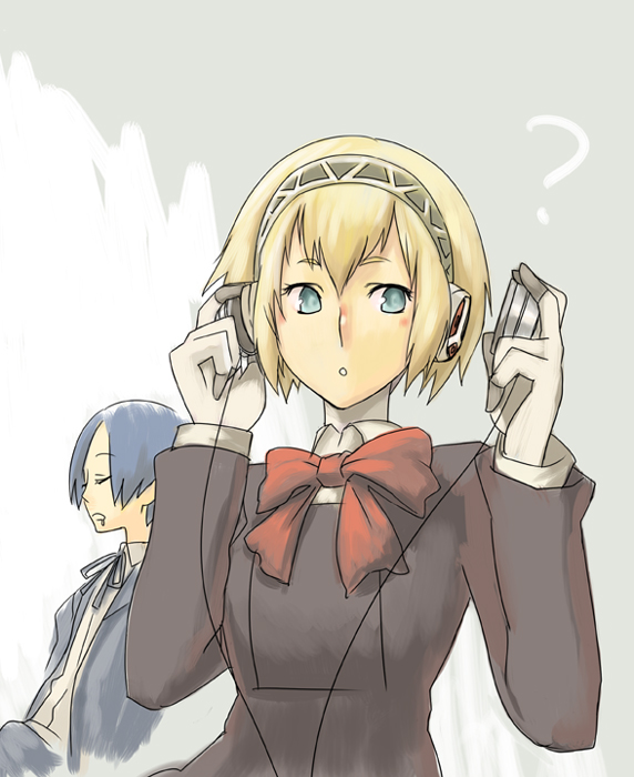 Safebooru - aegis aegis (persona) android arisato minato atlus blonde hair blue eyes bow chan co ...