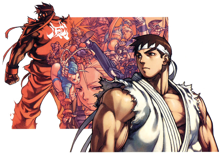 Safebooru - 5girls 6+boys 90s balrog bent over black hair blanka blonde ...