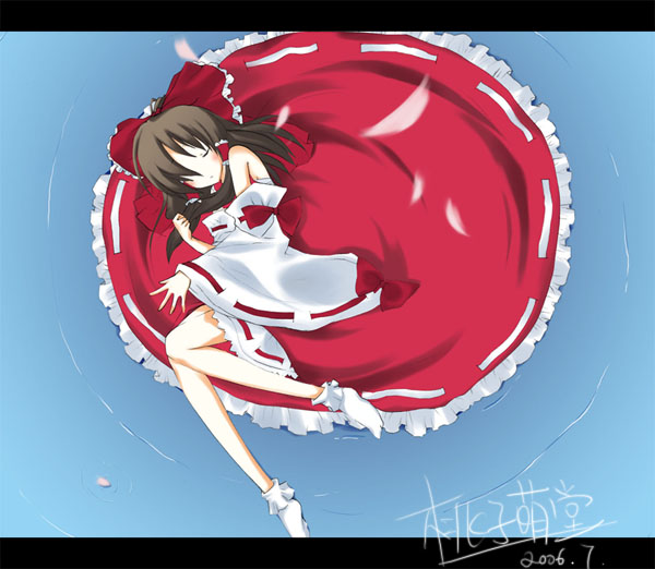 Safebooru - female hakurei reimu japanese clothes miko sleeping touhou ...