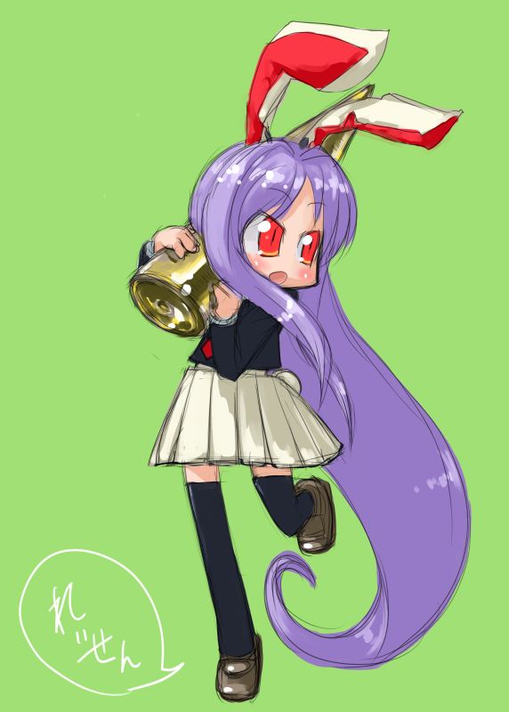 Safebooru - 1girl animal ears bullet female rabbit ears reisen udongein ...