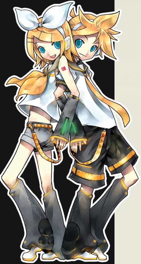 Safebooru - 1boy 1girl blonde hair blue eyes brother and sister ...