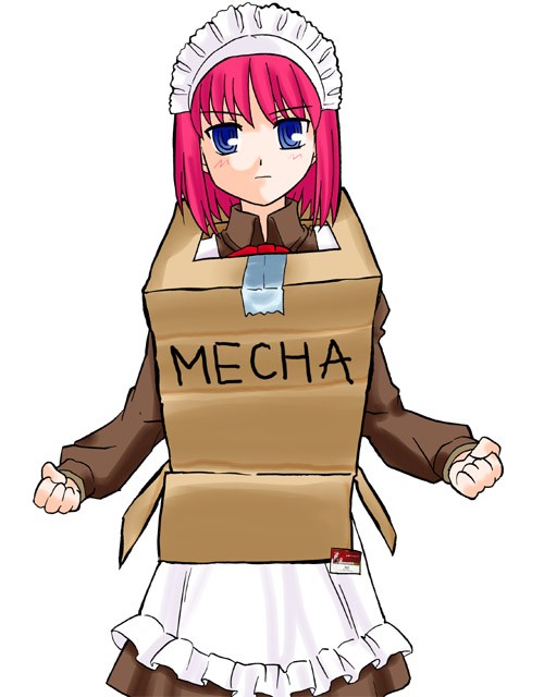 Safebooru - 1girl box cardboard box cardboard box gundam cosplay hisui ...