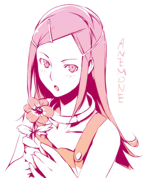 Safebooru - 1girl anemone (eureka seven) anemone (flower) blush ...