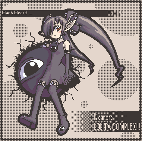 Safebooru - 1girl backbeard bare shoulders beako beige background black ...