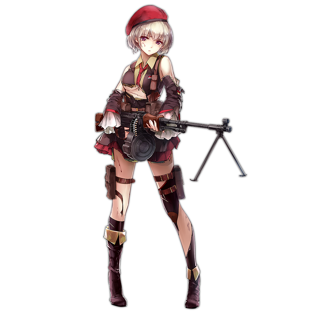 Safebooru - 1girl ammunition ammunition belt asymmetrical legwear bandage bandage on face bipod ...