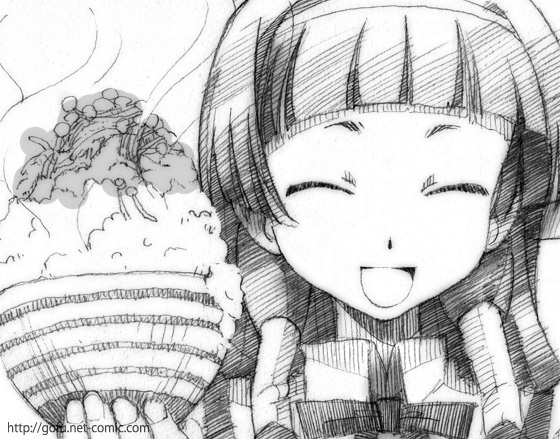 Safebooru - blunt bangs gofu hair tubes kannagi monochrome nagi rice ...