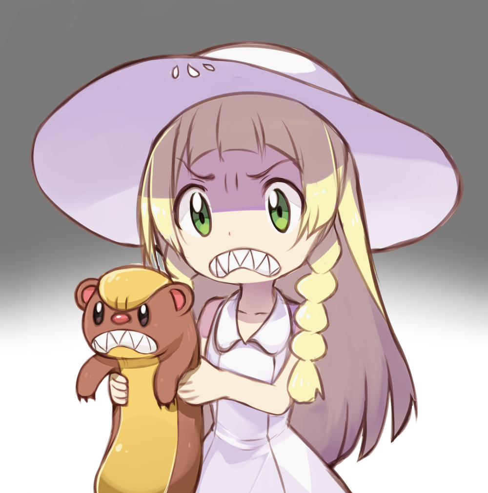 Safebooru - 1girl angry blonde hair clenched teeth copying dress frown ...