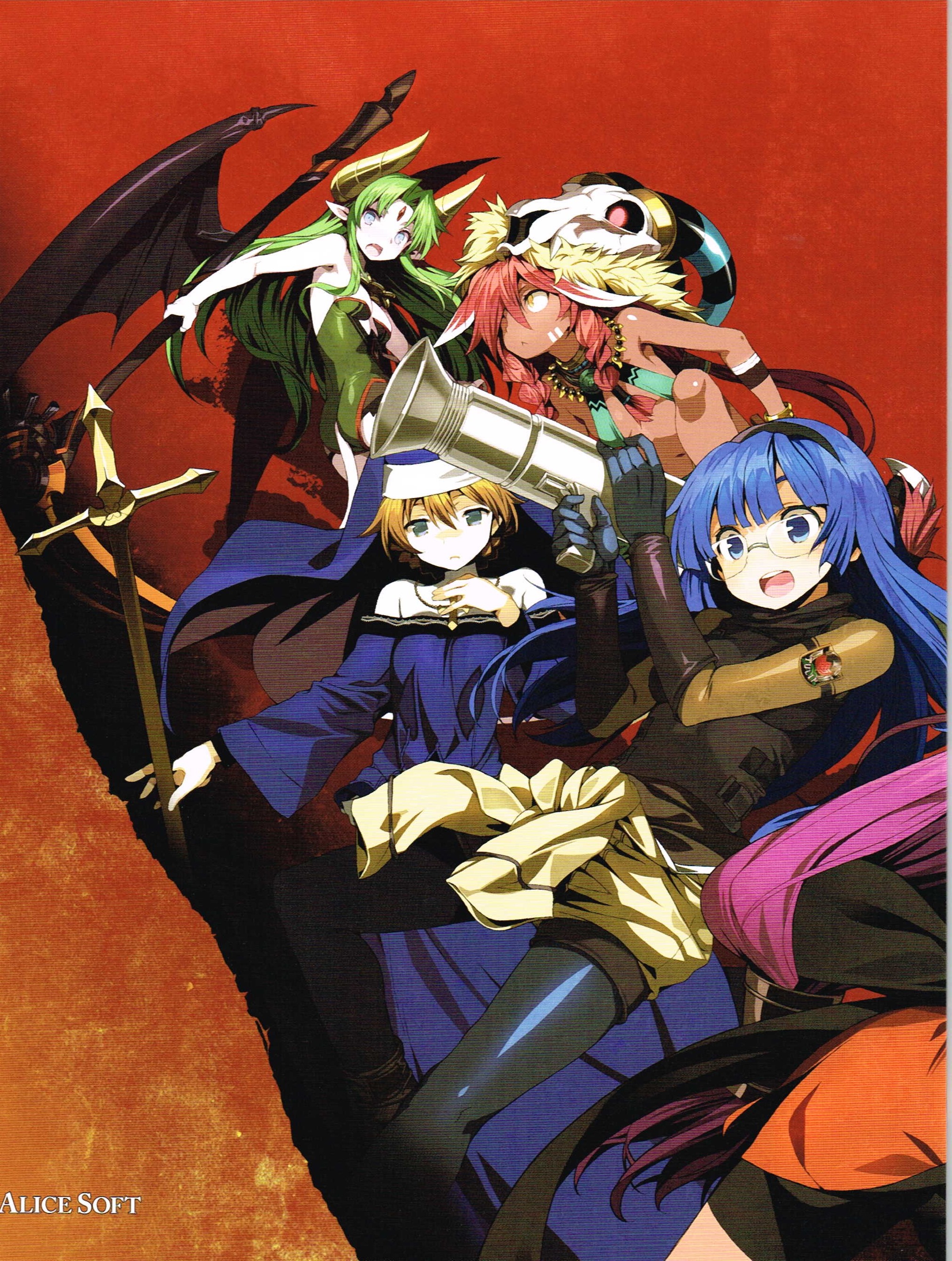 Safebooru - absurdres alice soft artist request blonde hair blue hair ...