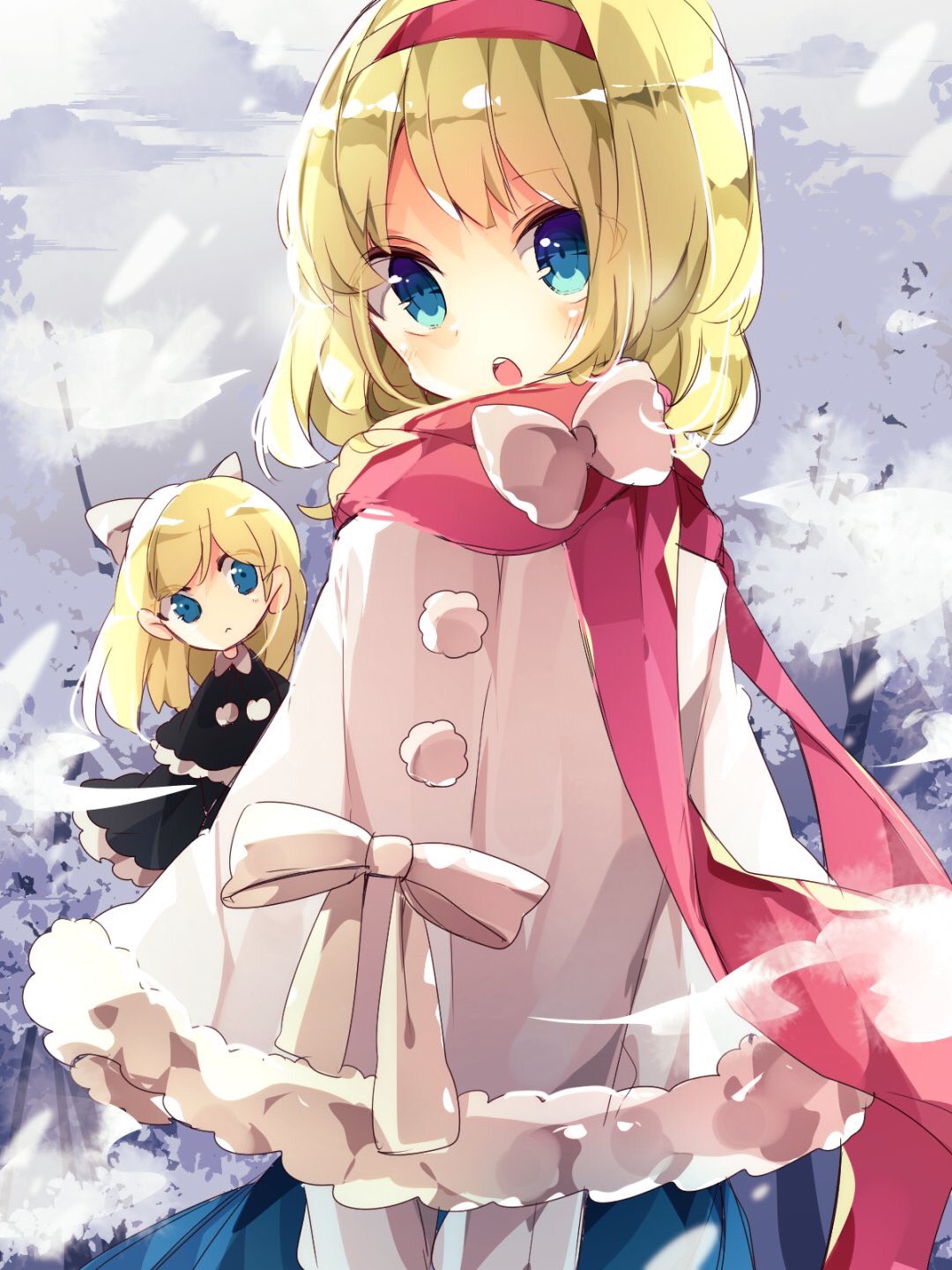 Safebooru - 1girl alice margatroid blonde hair blue eyes bow capelet doll hairband highres long ...