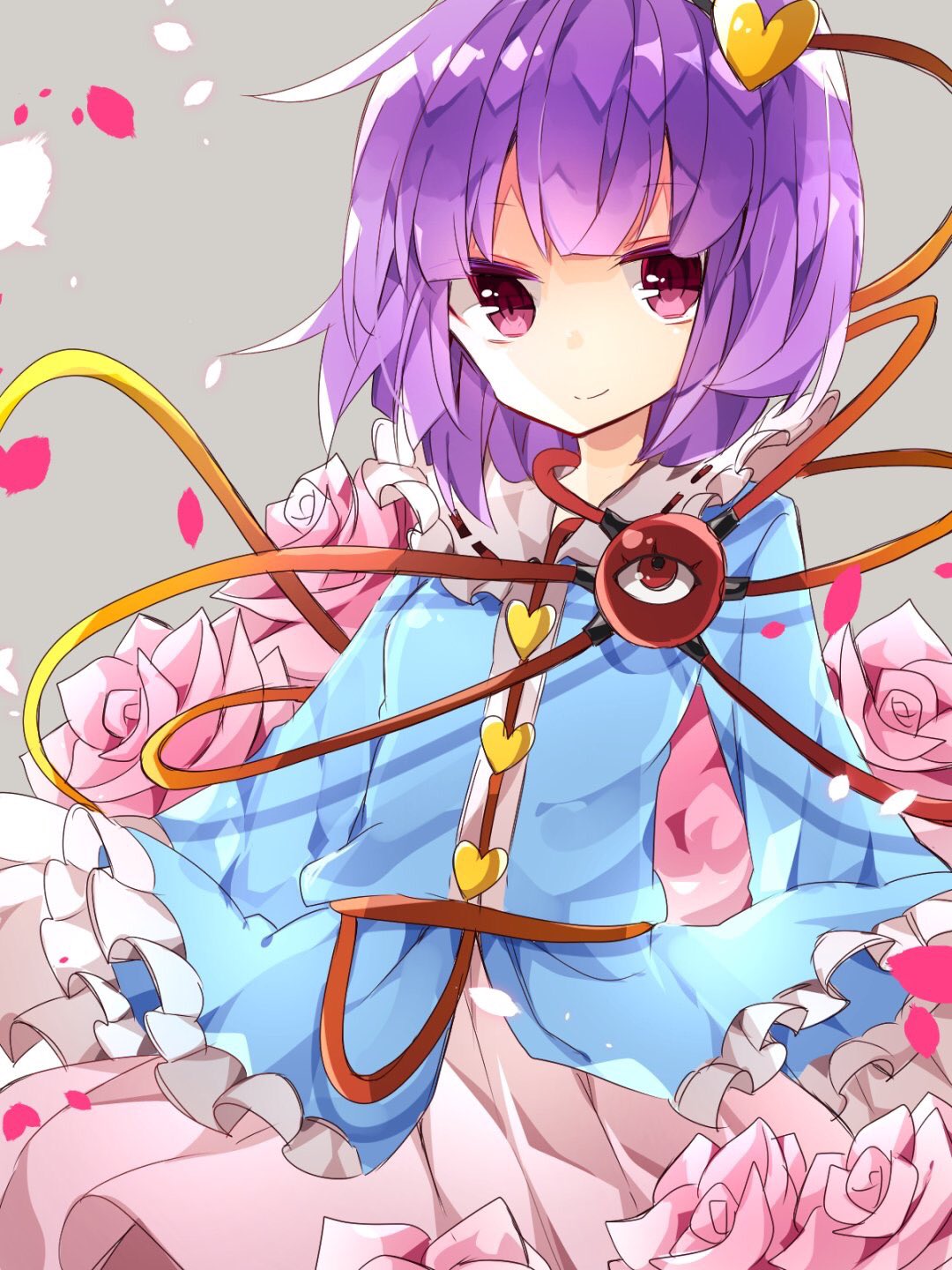 Safebooru - 1girl eyeball flower frills heart highres komeiji satori ...