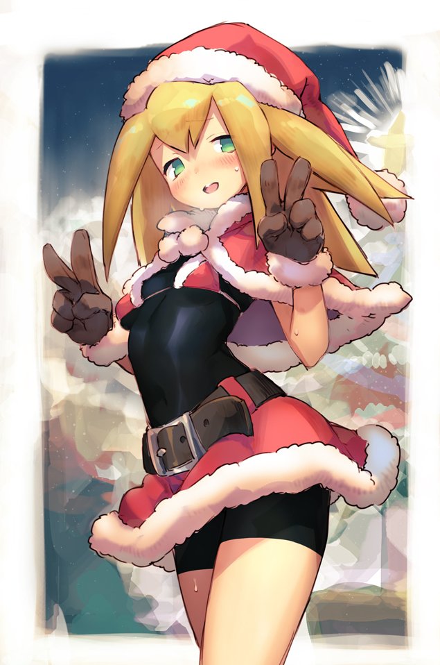 Safebooru - 1girl belt bike shorts bikini blonde hair blush bodystocking breasts brown gloves ...