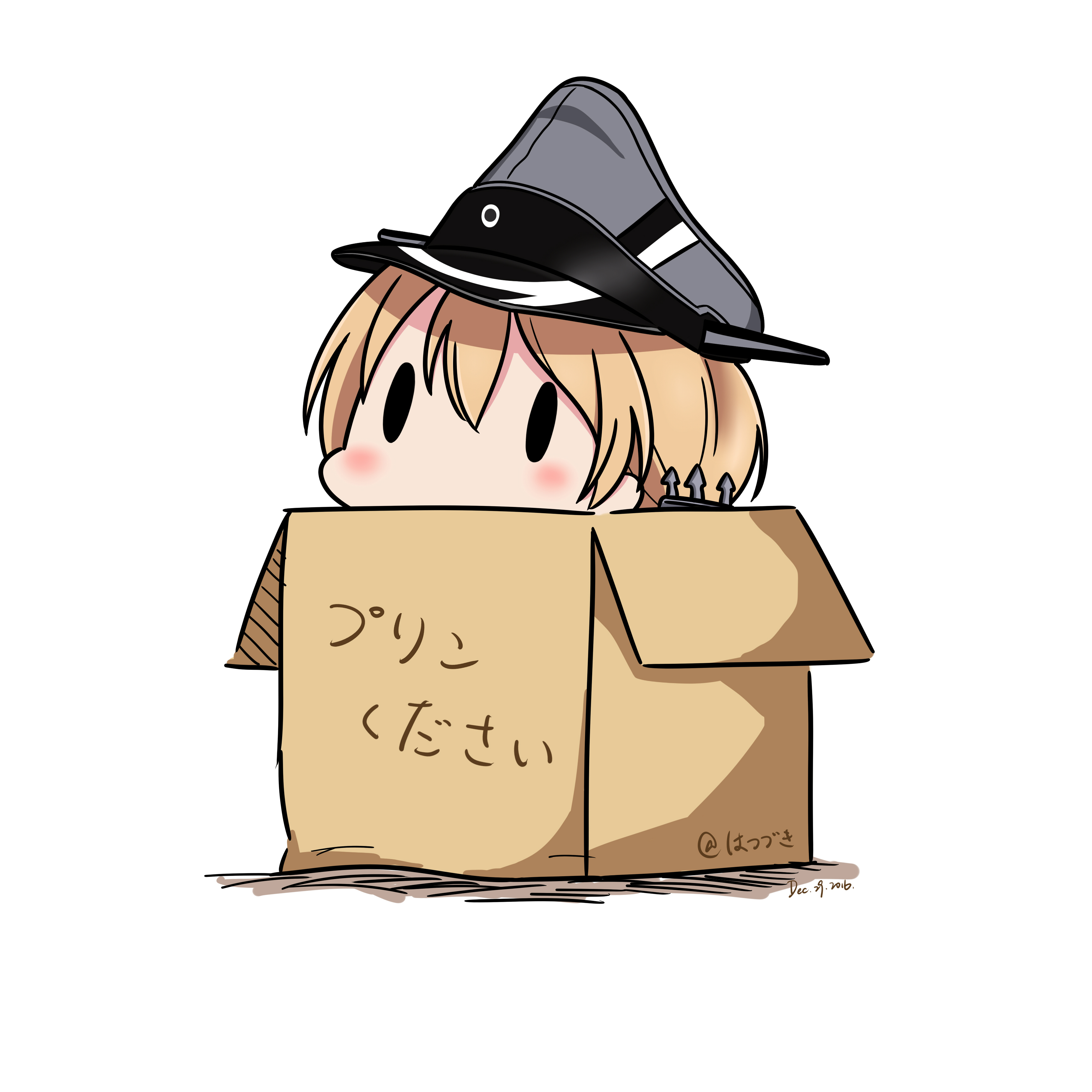 Safebooru - 1girl absurdres anchor hair ornament blonde hair blush box ...