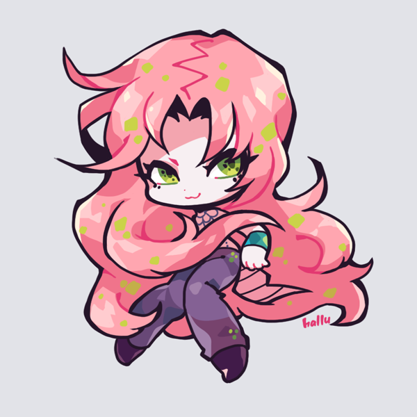 Safebooru - 1boy artist name chibi diavolo full body green eyes jojo no ...