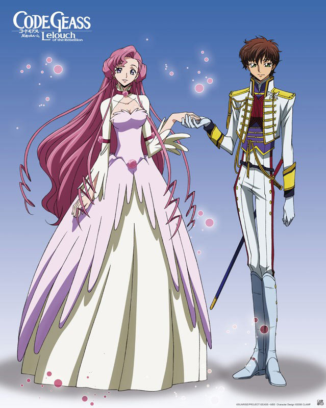 Safebooru - 1boy 1girl code geass euphemia li britannia official art ...