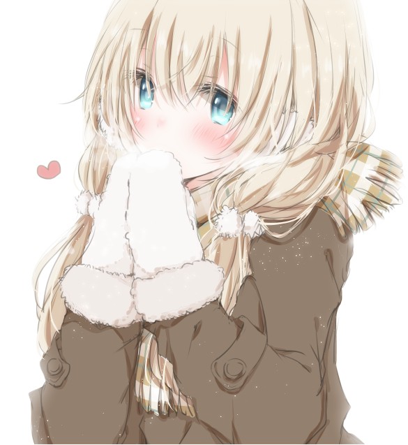 Safebooru - 1girl blonde hair blue eyes gloves hiro (hirohiro31) long hair looking at viewer ...