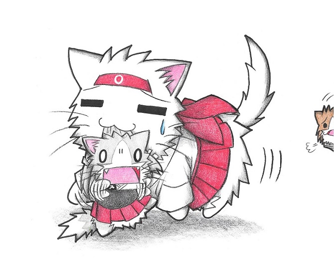 Safebooru - = = animal animalization cat colored pencil (medium ...
