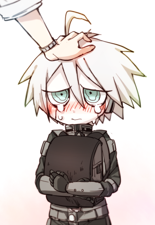Safebooru - 1boy ahoge android backpack bag blue eyes dangan ronpa ...