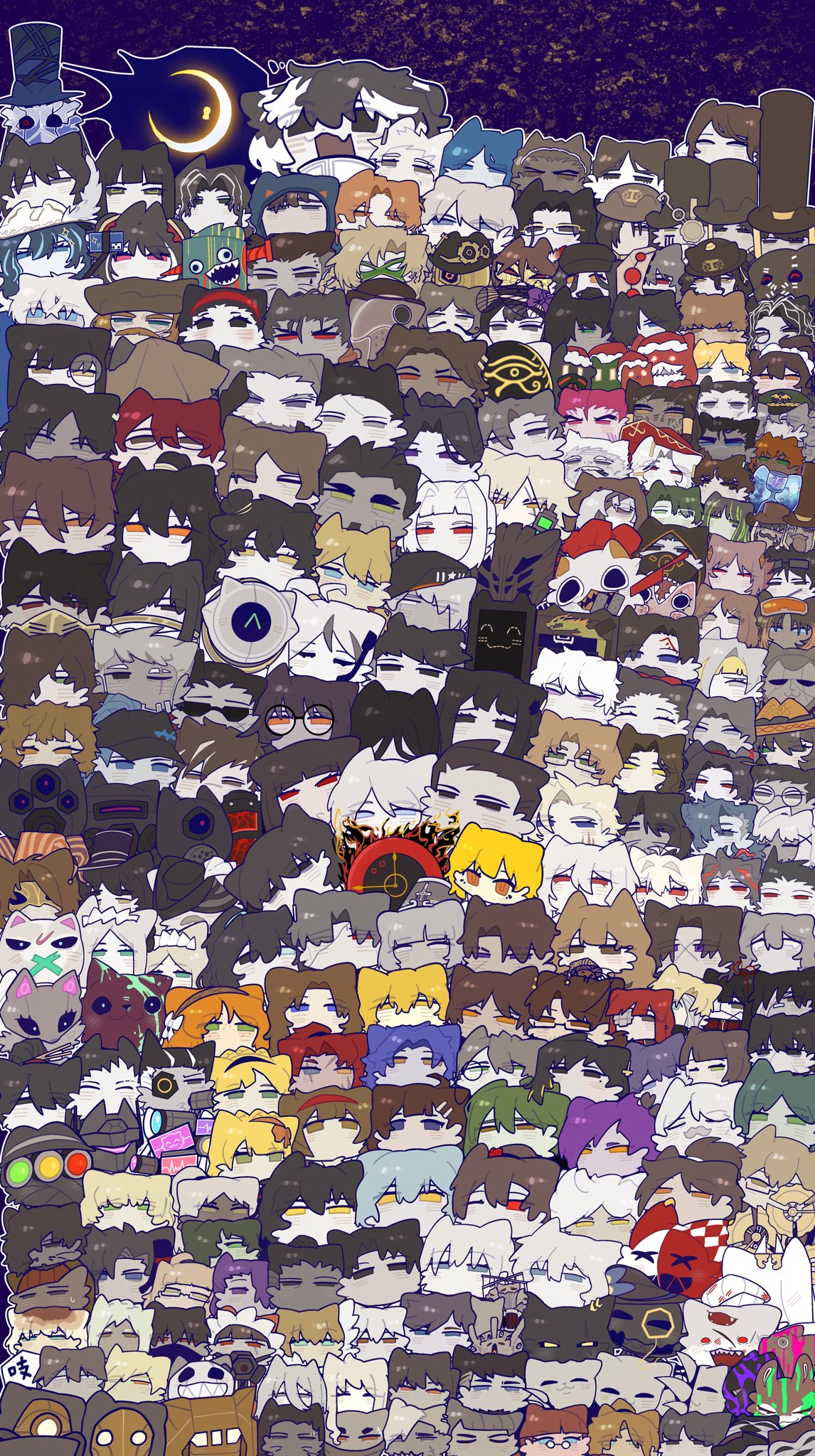 Safebooru - 6+boys 6+girls 6+others absolutely everyone aeng-du ...