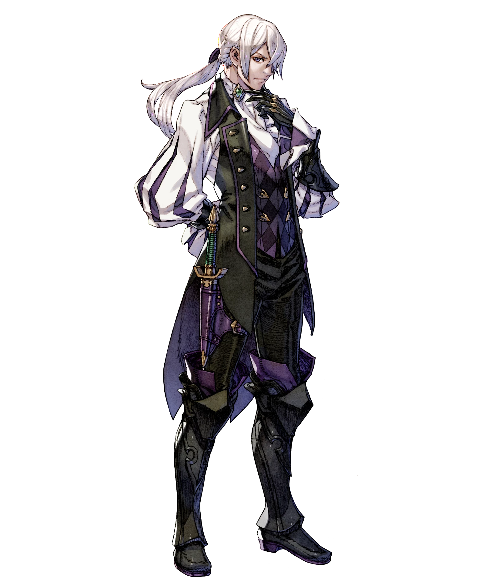Safebooru - 1boy boots butler dagger fire emblem fire emblem heroes ...
