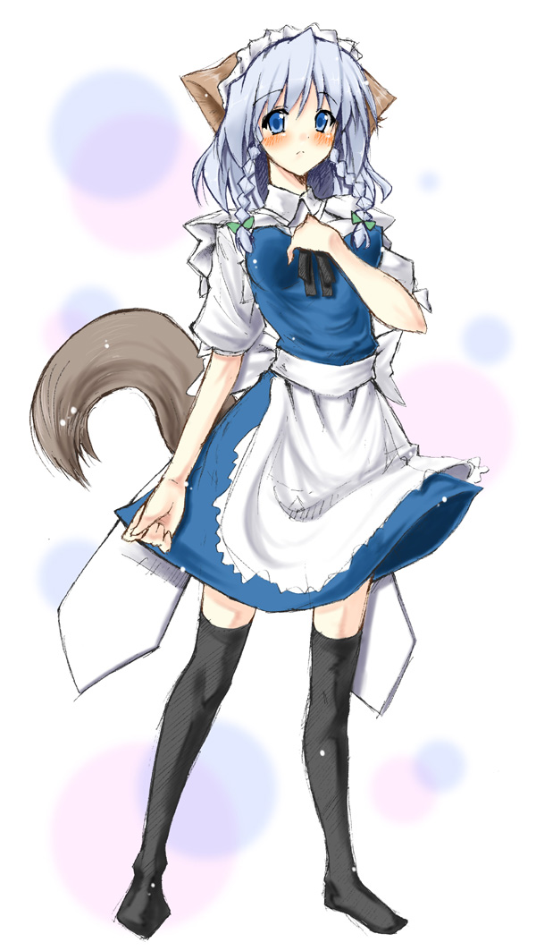 Safebooru - dog ears dog tail inu sakuya izayoi sakuya kemonomimi mode ...