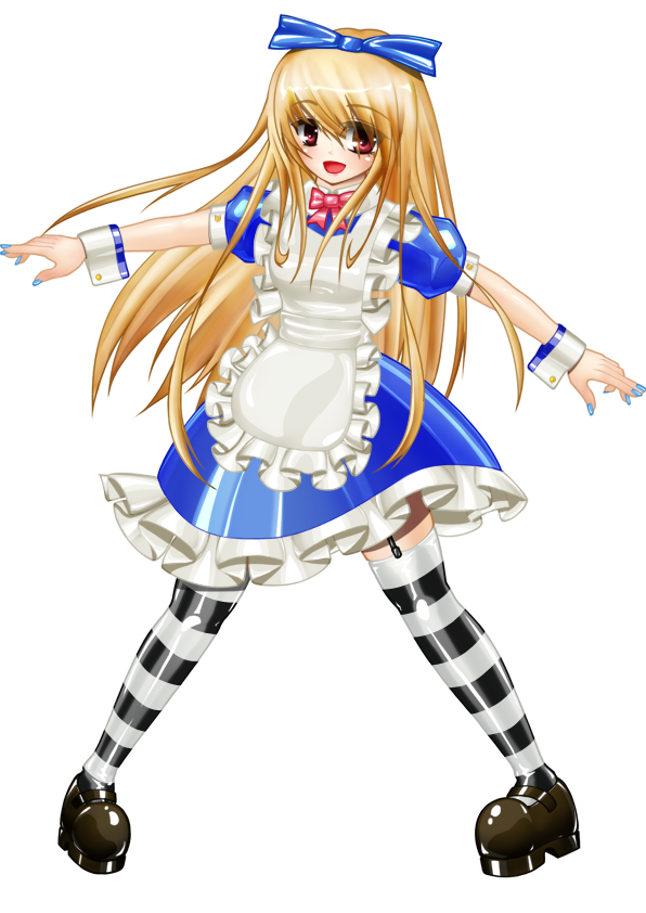 Safebooru - 1girl alice (wonderland) alice in wonderland blonde hair bow dress latex nepural red ...