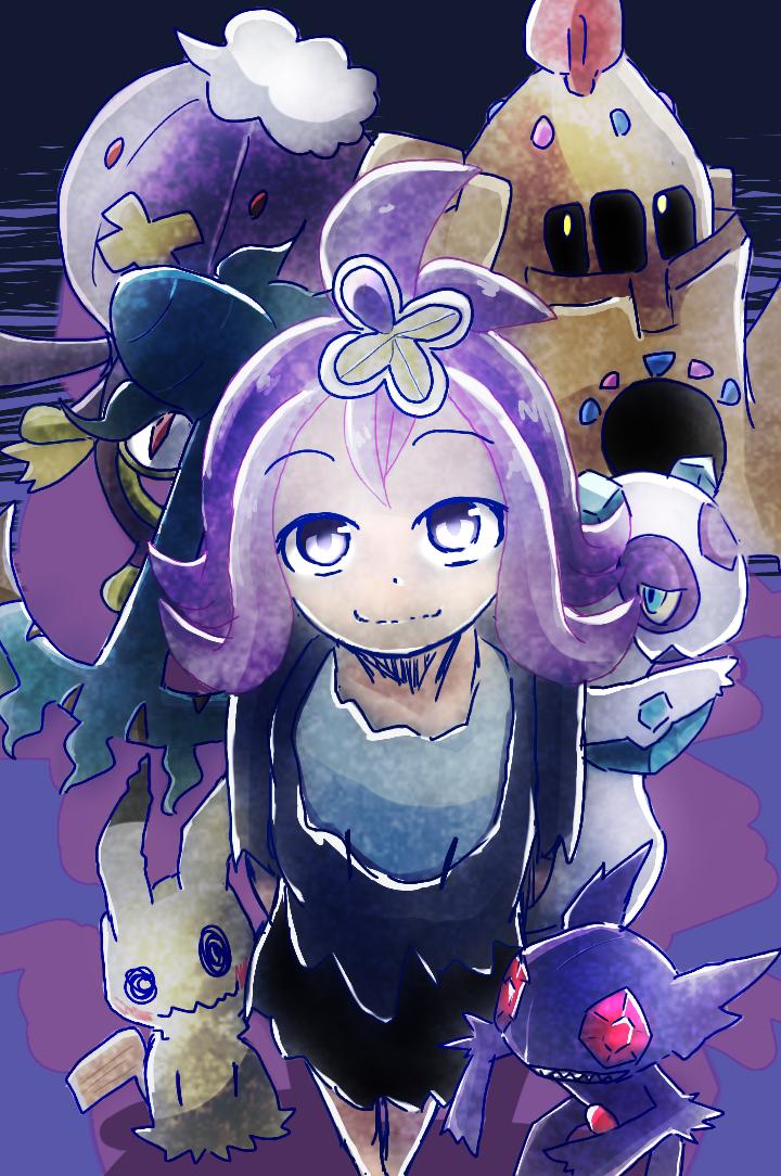Safebooru - 1girl acerola (pokemon) anchor arms behind back bangs ...