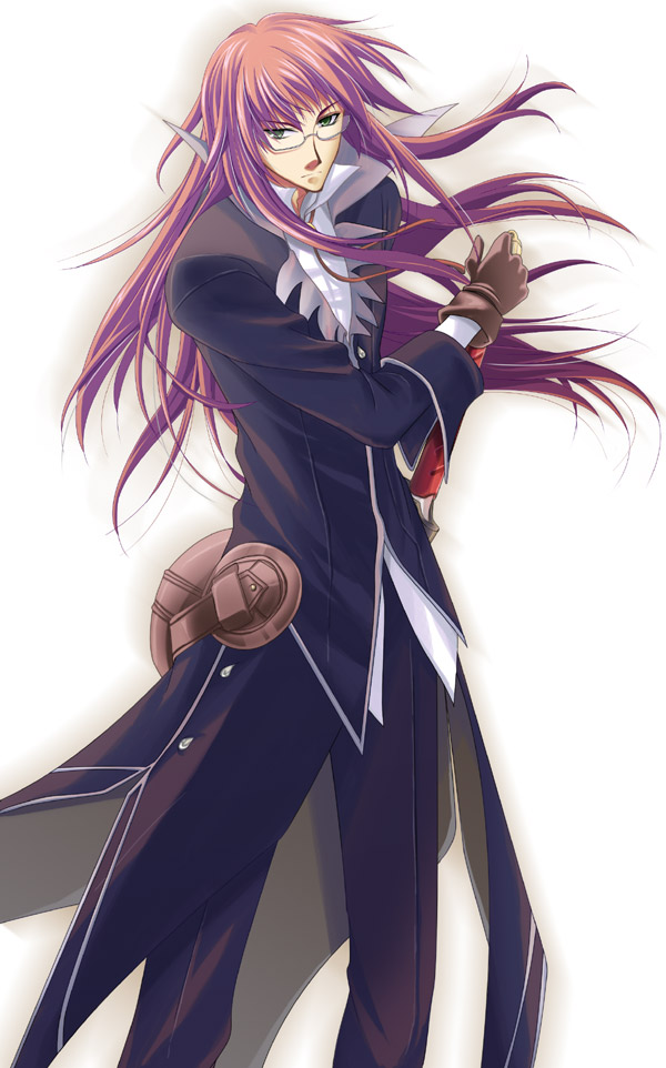 Safebooru - glasses green eyes long hair male red hair redhead richter ...