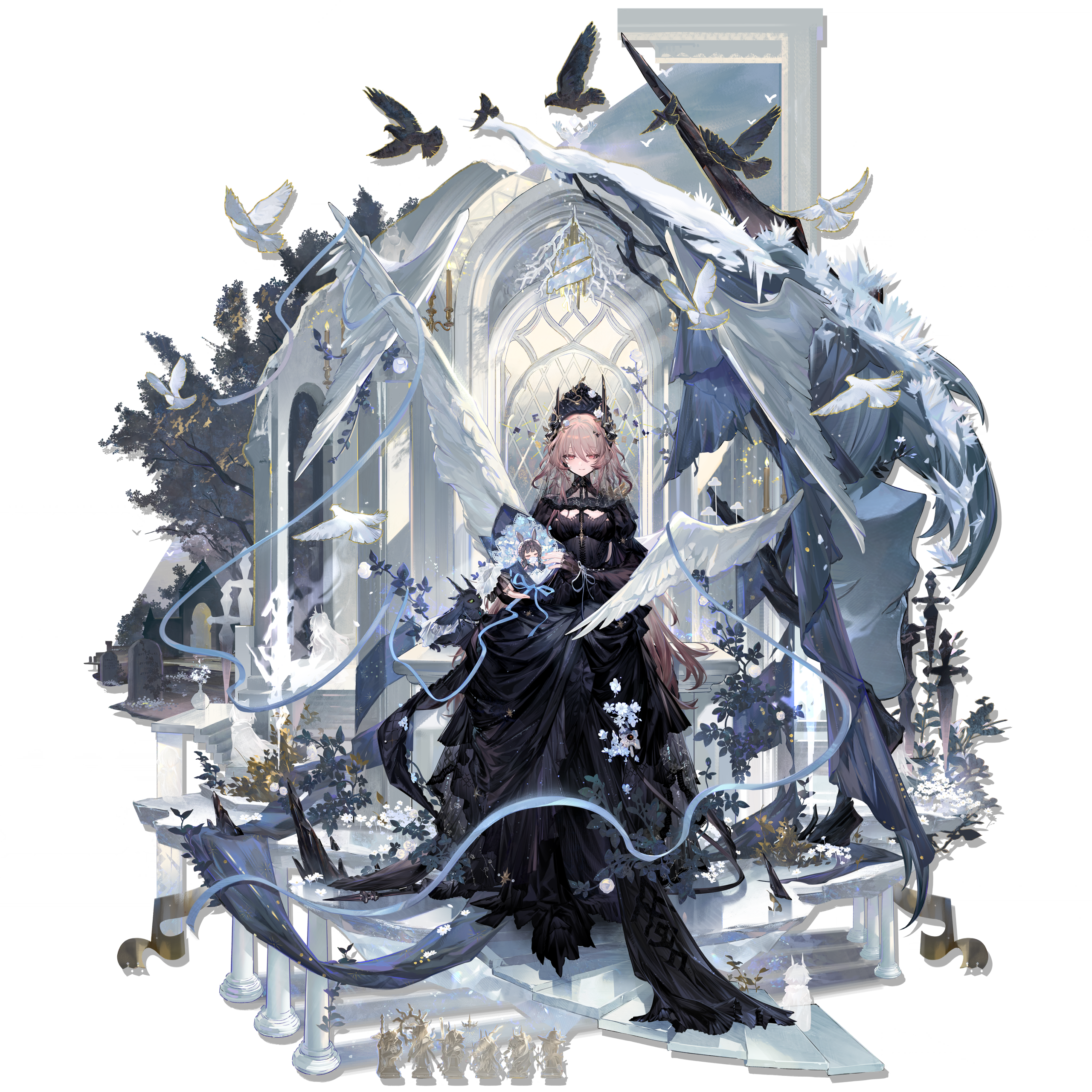 Safebooru - 1girl absurdres altar amiya (arknights) animal ears arched ...