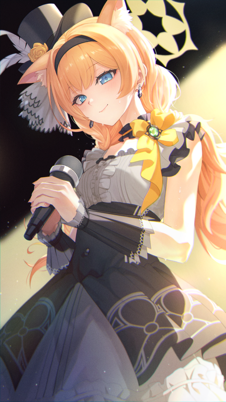 Safebooru - 1girl animal ear fluff animal ears black choker black ...