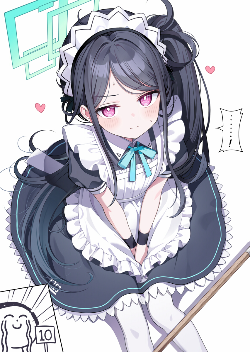 Safebooru - 1boy 1girl black hair blue archive blush crying doodle ...