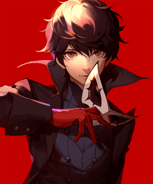 Safebooru - 1boy ask (askzy) black eyes black hair gloves kurusu akira ...