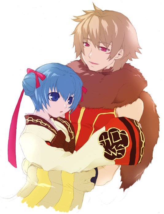 Safebooru - akira (pixiv34057) double bun hair ribbon hair ribbons ...