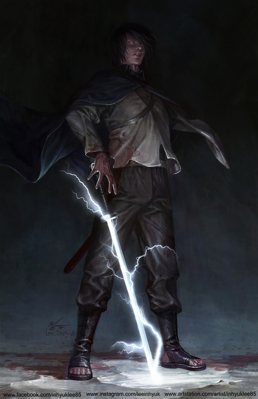 Safebooru - 1boy artist name black hair blood blood on face bloody ...