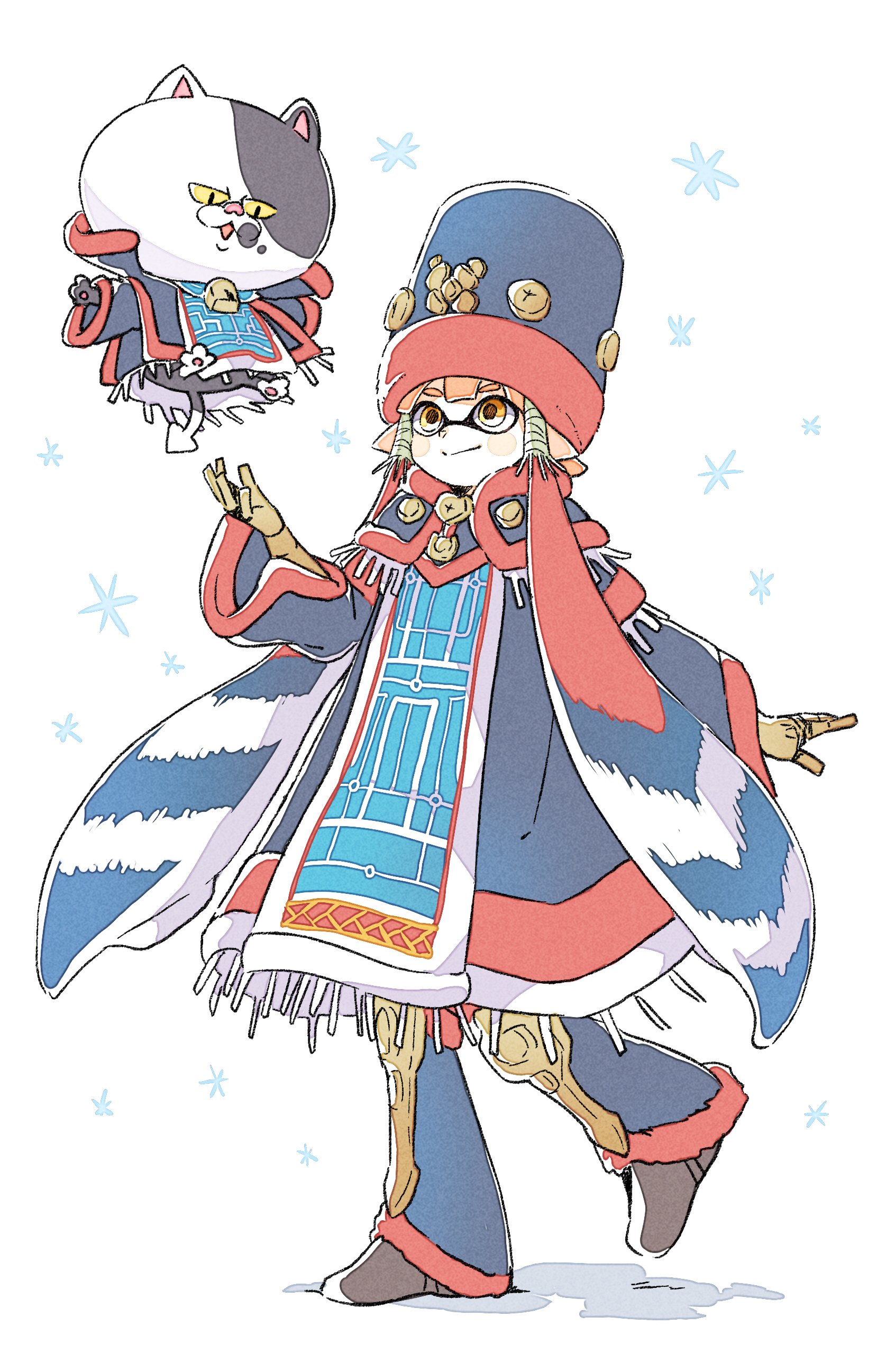 Safebooru - 1girl absurdres animal ears blue hair boots cat cat ears ...