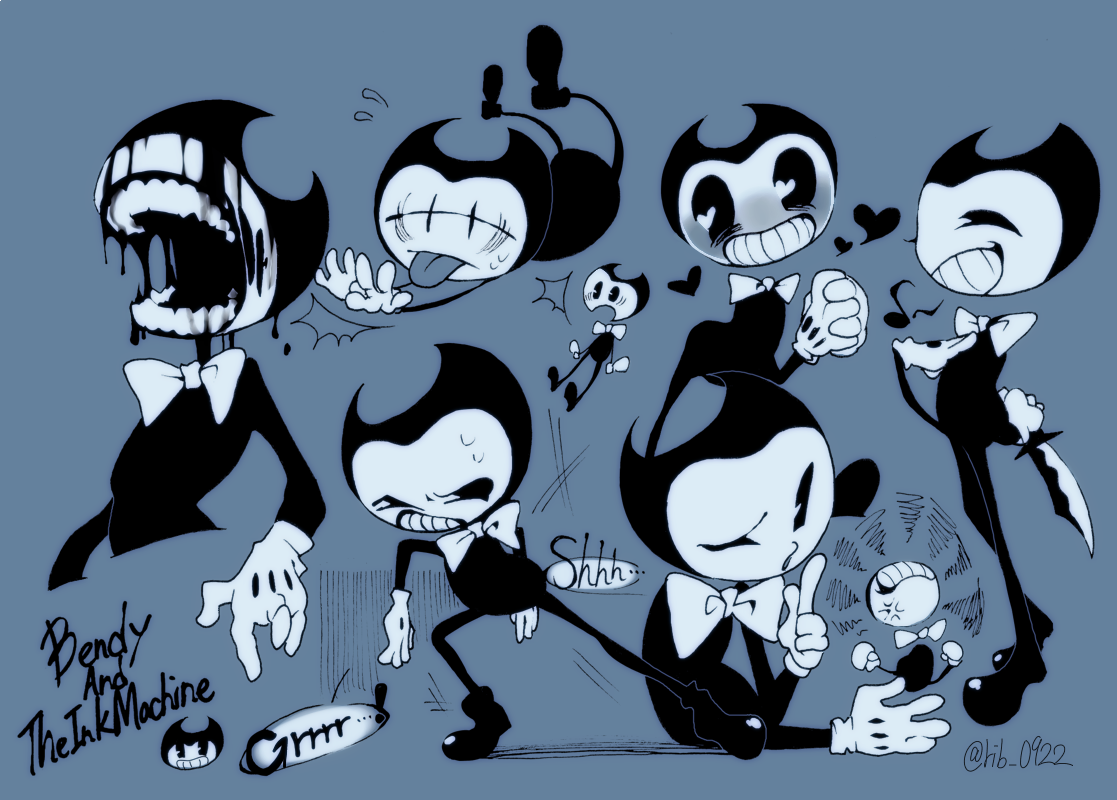 Safebooru - 1boy agen chiita bendy (character) bendy and the ink ...