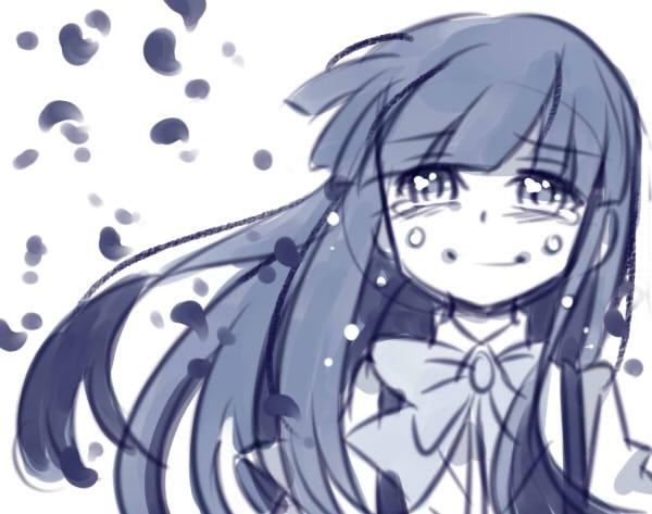 Safebooru - 1girl blue hair blunt bangs blush bow furude rika higurashi ...