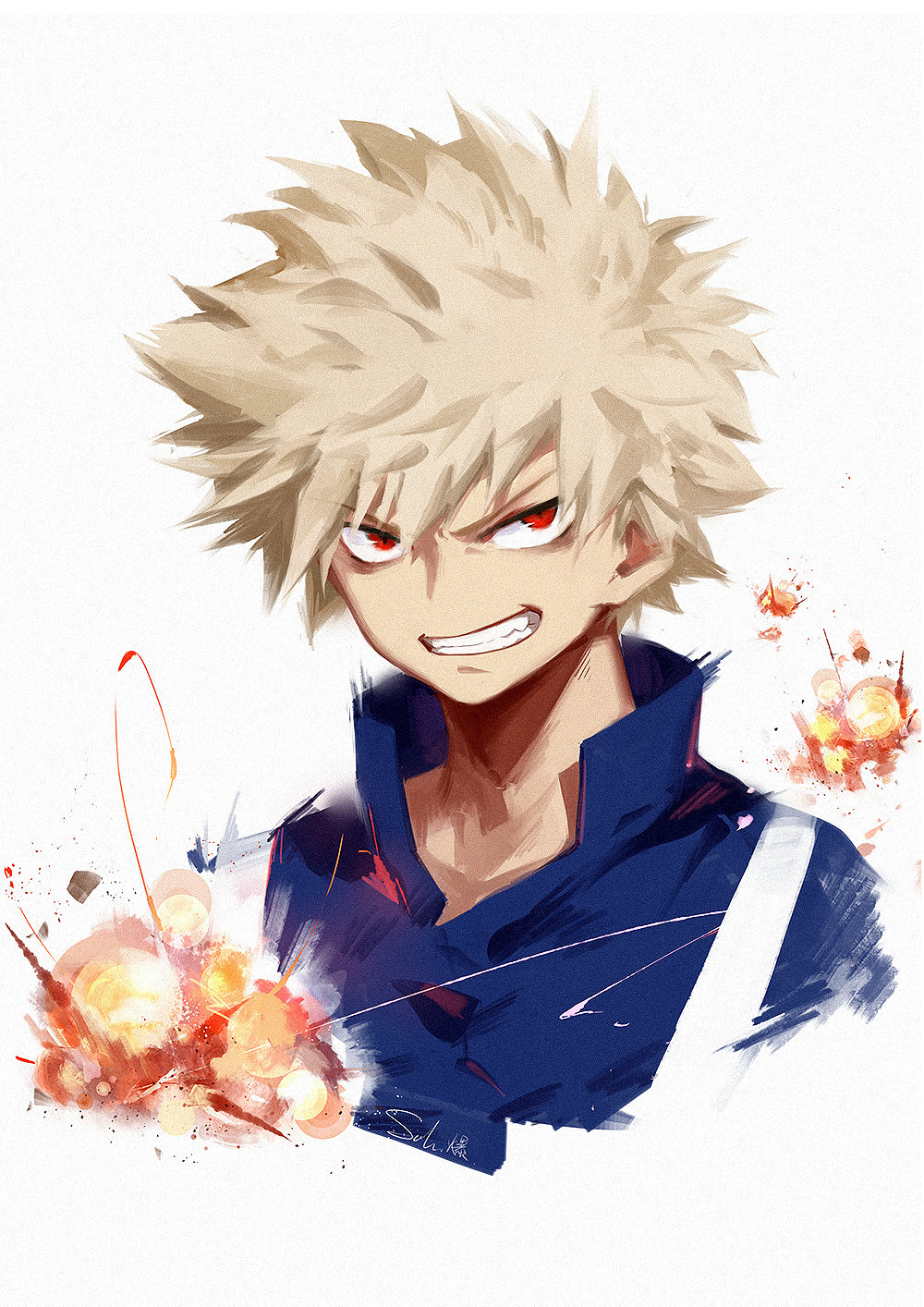 Safebooru - 1boy bakugou katsuki blonde hair boku no hero academia ...