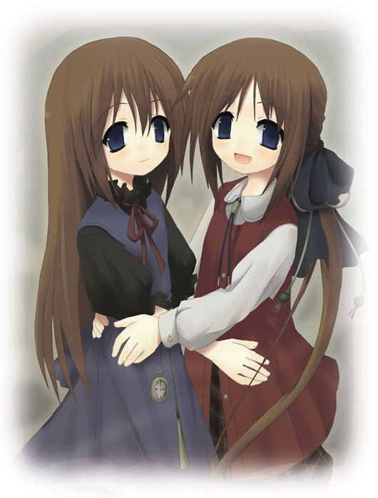 Safebooru - arietta fine brown hair happy long hair multiple girls ...