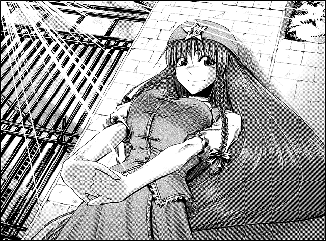 Safebooru - aozora market gate hong meiling light monochrome smile ...