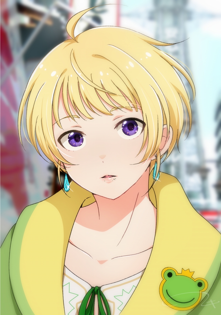 Safebooru - 1boy blonde hair earrings frog idolmaster idolmaster side-m ...