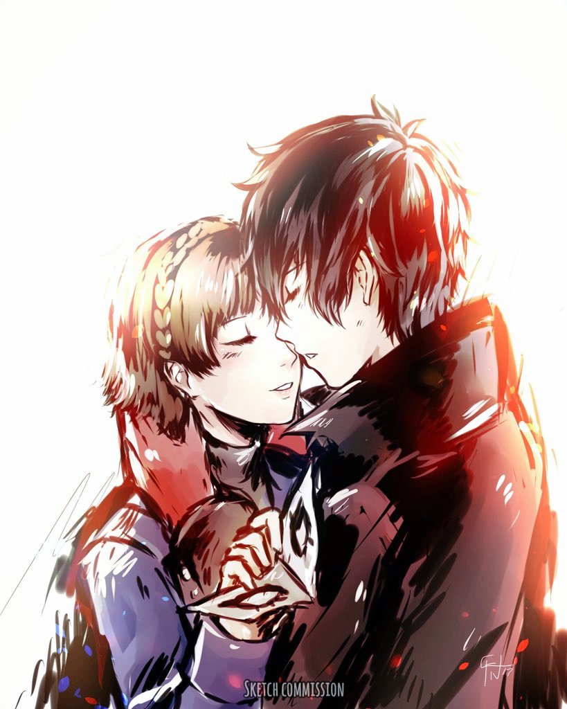 Safebooru 1boy 1girl Black Hair Brown Hair Coat Couple Freinoir 6376