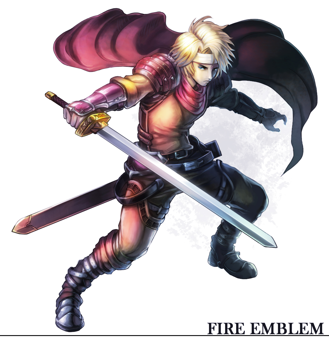Safebooru - 1boy blonde hair blue eyes boots caesar (fire emblem) cape copyright name fire ...