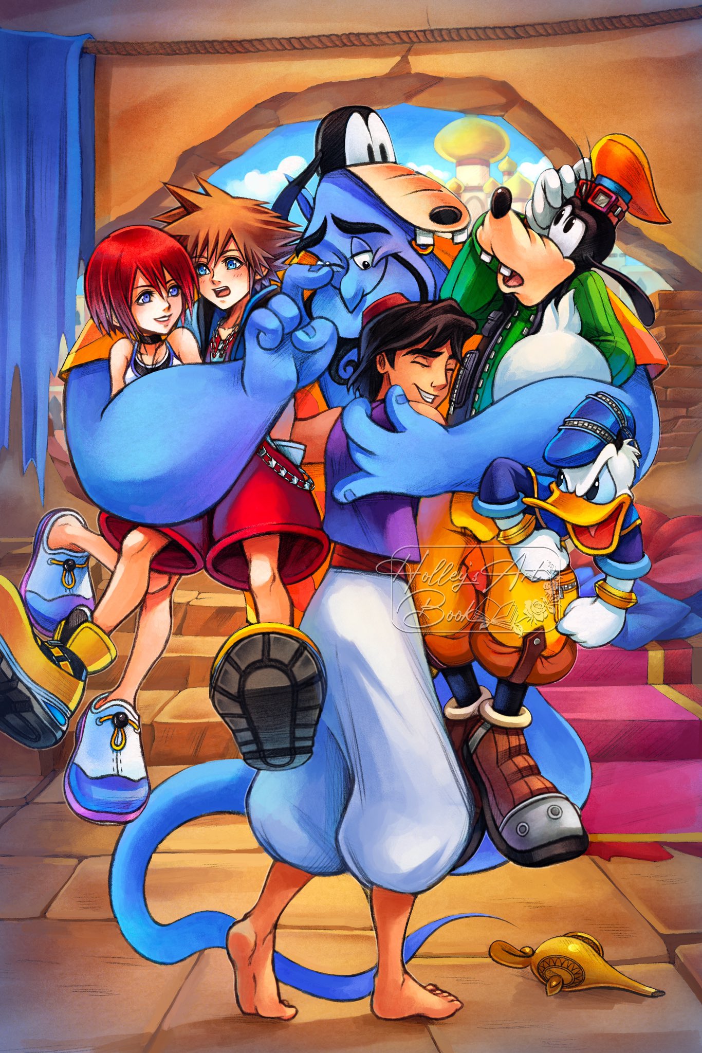 Safebooru - 1girl 5boys aladdin (disney) aladdin (movie) artist name ...