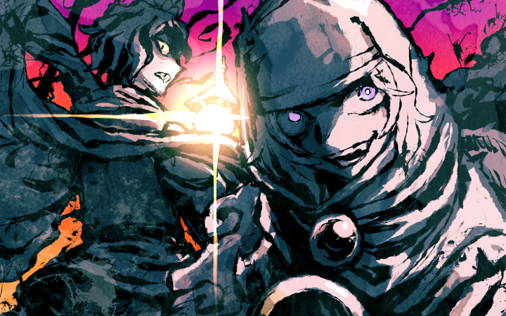 Safebooru - 2girls bishamonten's pagoda frown gem glowing grin hood ...